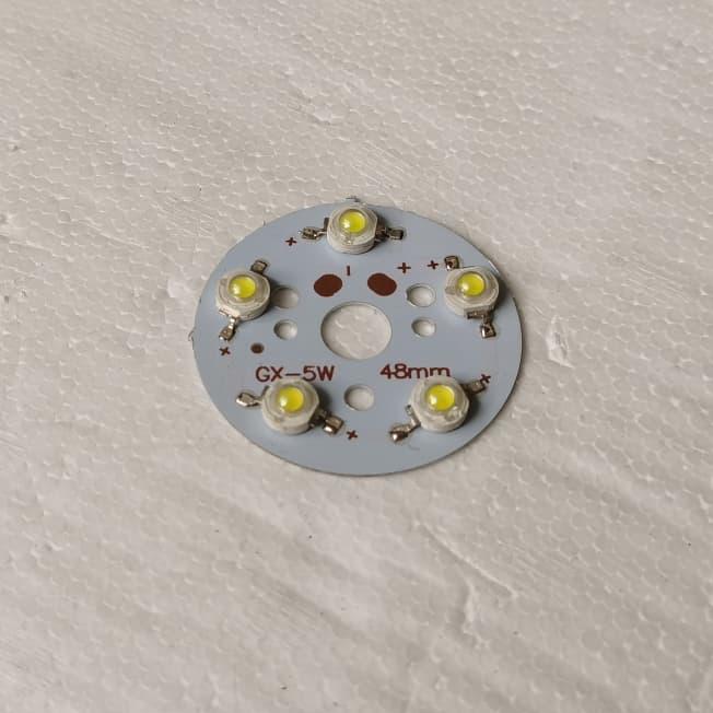 Jual High Power Led 5w Seri Putih 6500k White Solder Pcb Aluminium ...