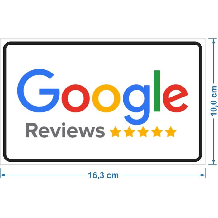 Jual STIKER REVIEW GOOGLE 16X10CM - Kota Tangerang Selatan - Stiker ...
