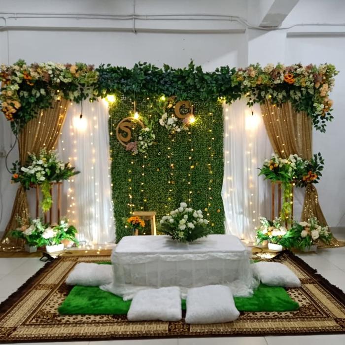 Jual sewa backdrop mini pelaminan / akad nikah 4 m - Jakarta Barat - To ...