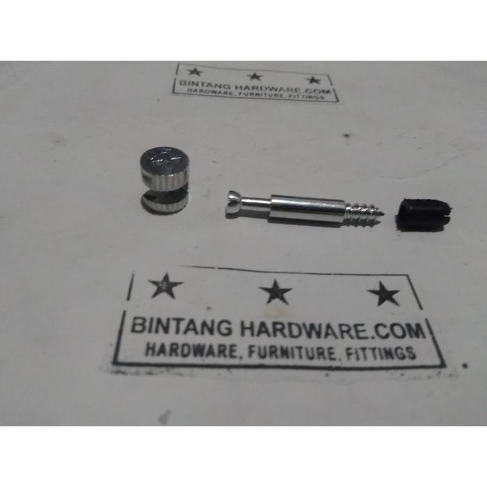 Jual Skrup Minifix Knockdown Baut Mini fix Knock Down Lancip Casing Set ...