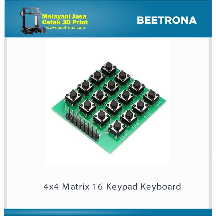 Jual 4 x 4 4x4 Matrix 16 Keypad Keyboard Module 16 Button MCU for ...