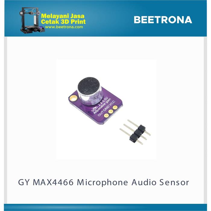 Jual GY MAX4466 Microphone Audio Sensor Suara Penguatan Bisa Diatur ...