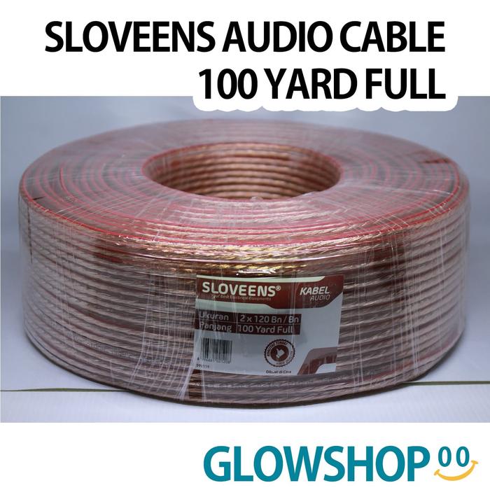 Jual Kabel Listrik Kabel Audio Transparan 2x120 100 Yard (100Y) Full ...