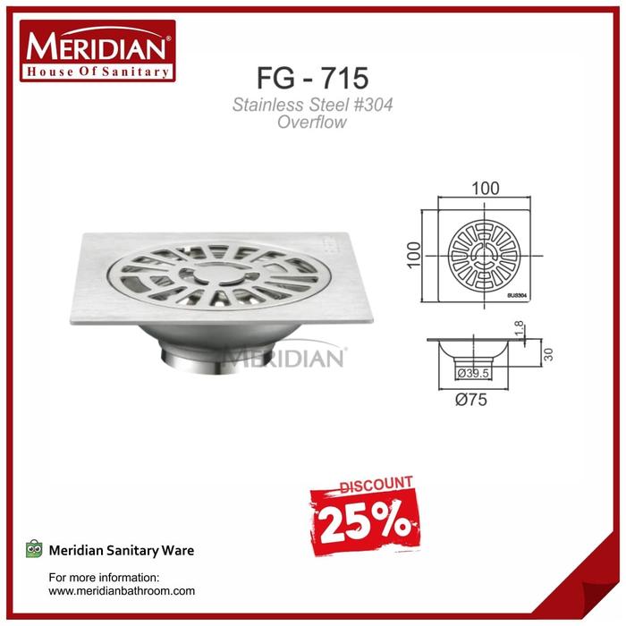 Jual Floor Drain Meridian FG 715 - Jakarta Barat - Meridian Sanitary ...
