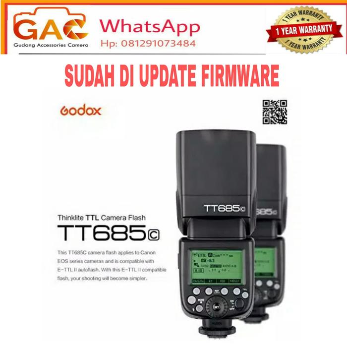 Jual flash GODOX TT-685 C TT685C for EOS 1500D 2000D 3000D 4000D 250D ...