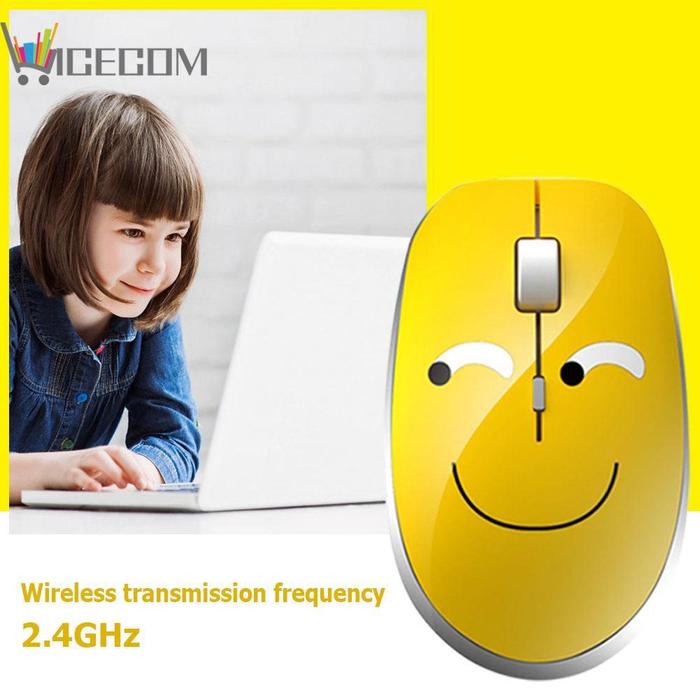 Jual Mouse Wireless 2.4GHz Optical 1000DPI Desain Kartun Emoticon ...