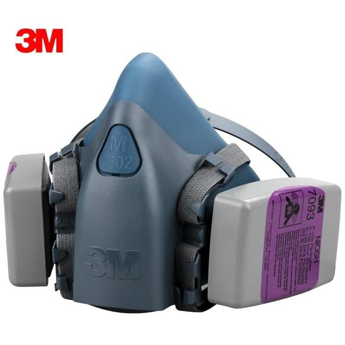 Jual 3M 7502 Masker Respirator ORIGINAL & 7093 Catridge Filter 3M 7093 ...