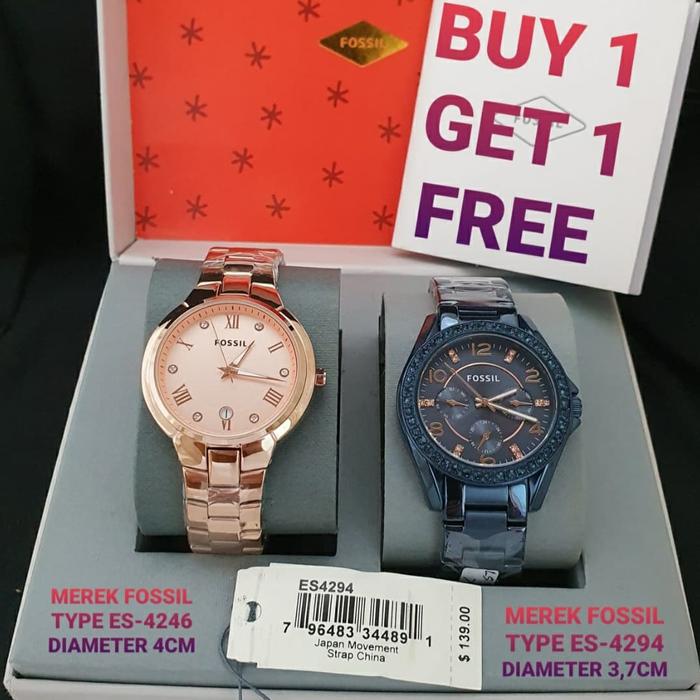 Jual Jam Tangan Wanita Fossil ES 4294 Buy 1 Free 1 Ori BM 3.7cm - Kota ...