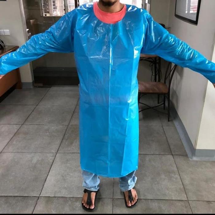 Jual Apron Disposable full lengan panjang biru - Kab. Karanganyar - V ...