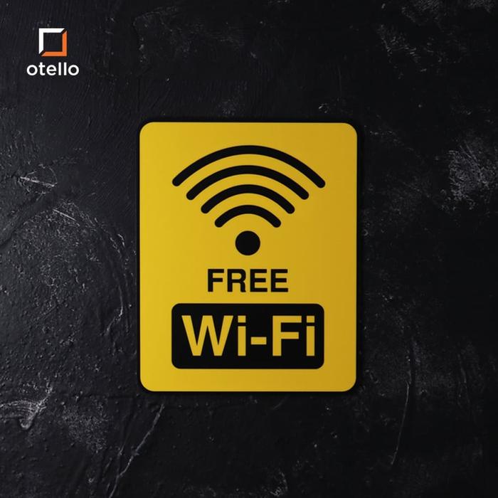 Jual Free Wifi | Sign Board Akrilik FW101 | Papan Tanda Wifi | Sign ...