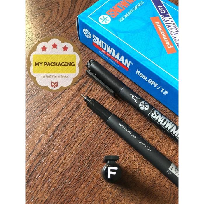 Jual Spidol / Permanet Marker water-proof SNOWMAN OPF 🇯🇵 - Kota Bandung ...