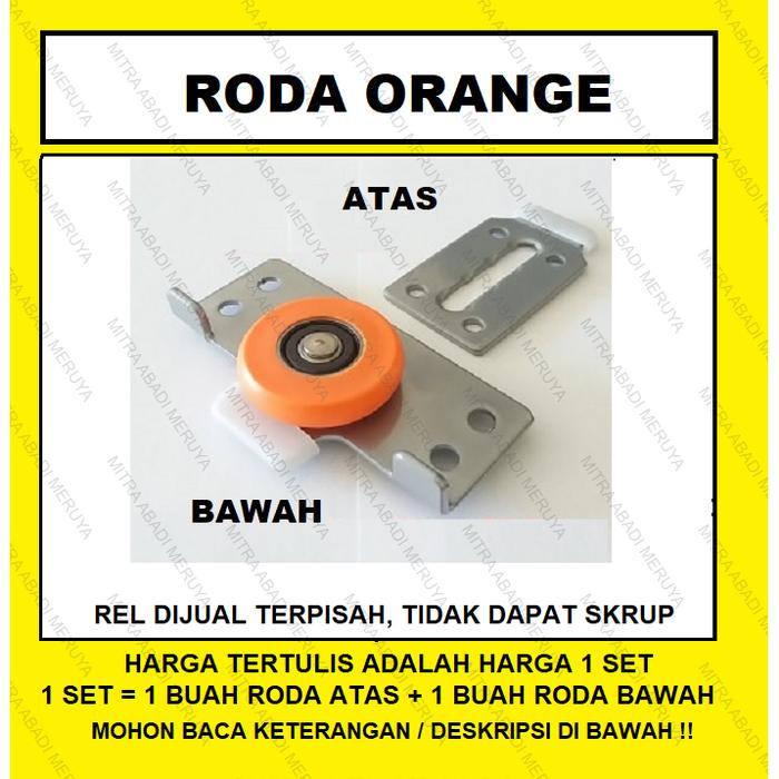 Jual Roda Pintu Lemari Sliding / Geser Roda Orange - Jakarta Barat ...