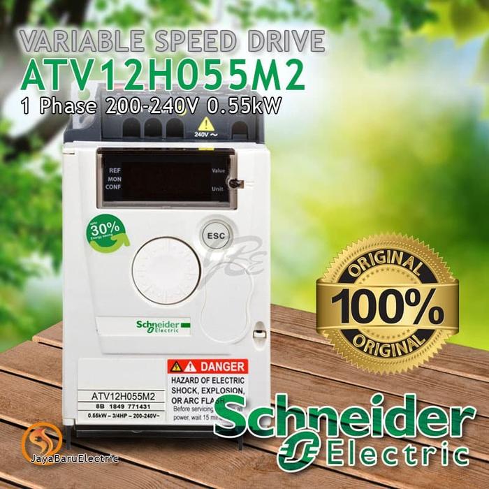Jual Inverter Schneider Variable Speed Drive ATV12H055M2 0.55kW 1P 220V ...