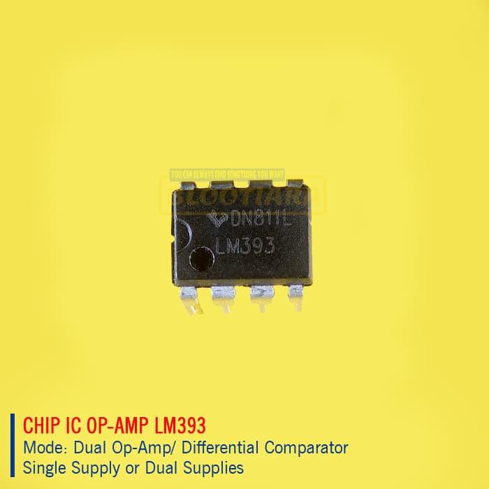 Jual LM393 IC Op-Amp Dual Differential Comparator Analog OpAmp Chip LM-393N - Kab. Jember ...