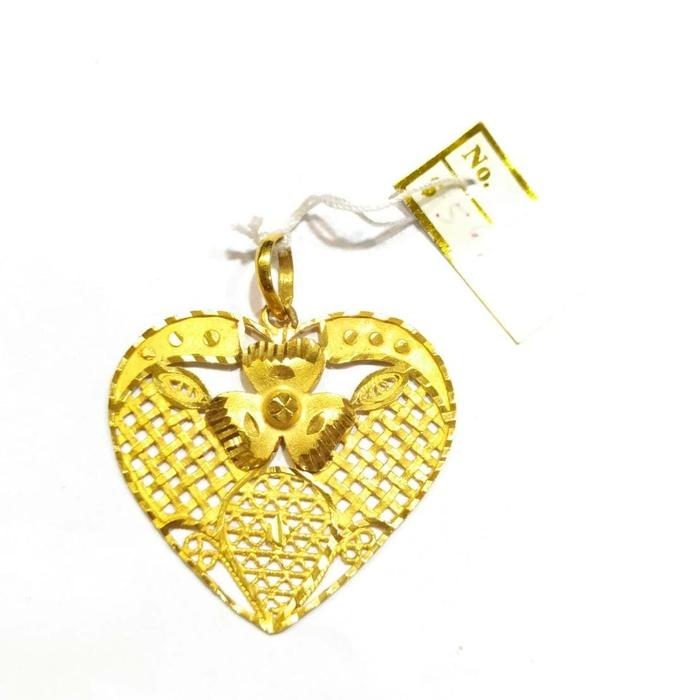Jual Liontin Dubai Krawang Hati Love Emas Kuning 87.5% - Jakarta Utara ...