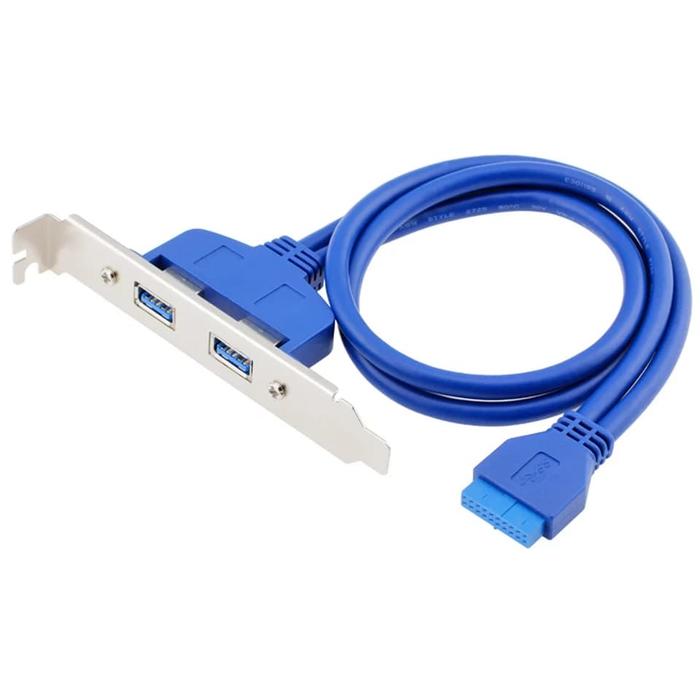 Jual rear panel usb 3.0 2 port to 20 pin header front panel - Jakarta ...
