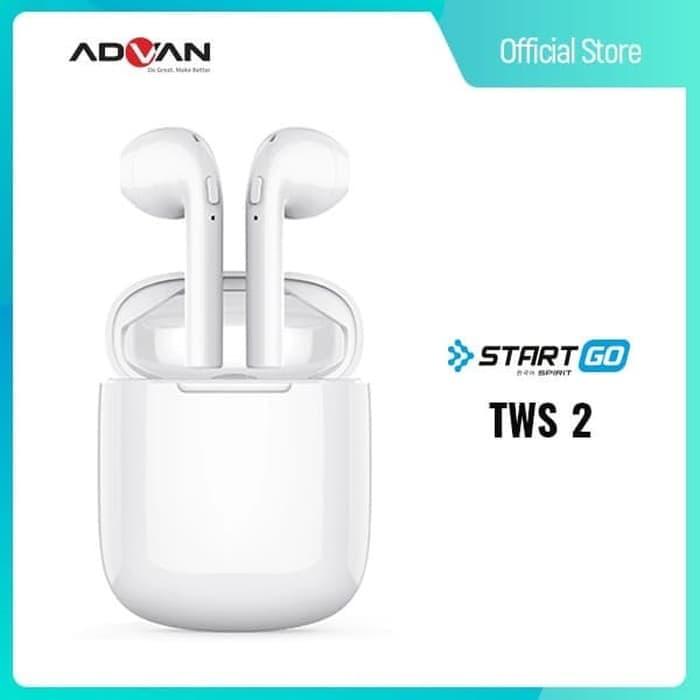Jual Advan Start Go TWS 2 Earbuds Earphone Wireless Bluetooth Garansi ...