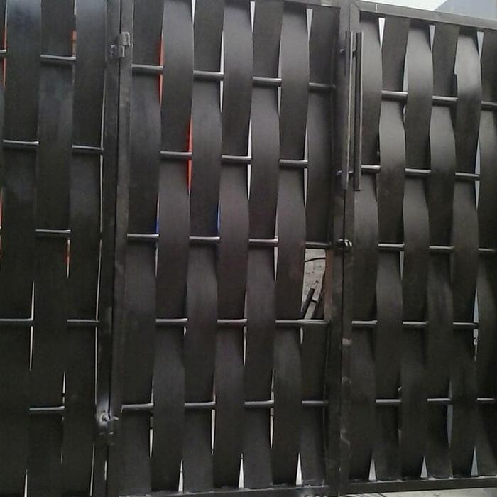 Jual pager pagar besi anyaman finishing duco mewah dan unik - Kota ...