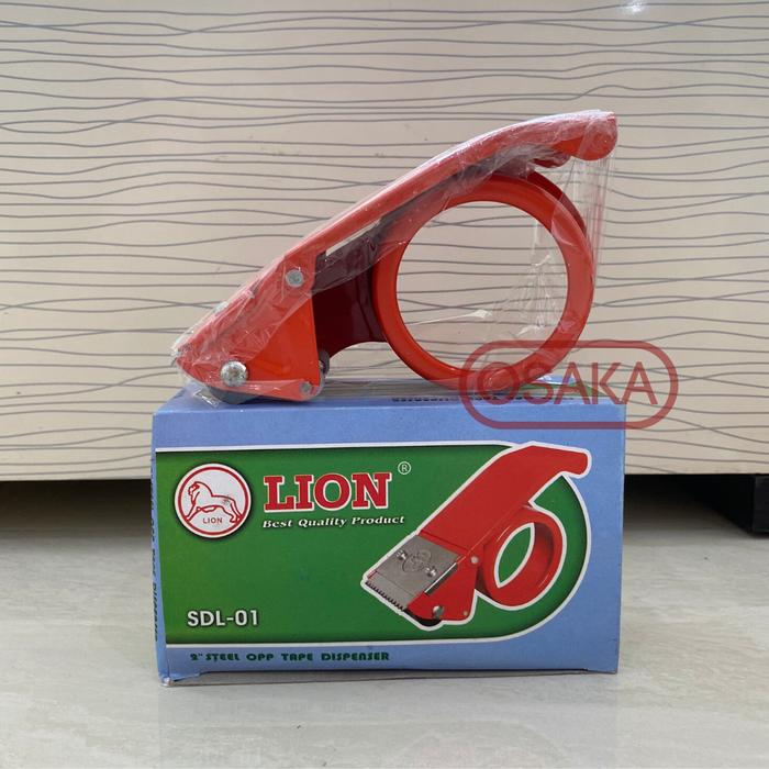 Jual Dispenser Lakban 48mm / 2 inch / Tape Cutter Besi Lion SDL 01 ...