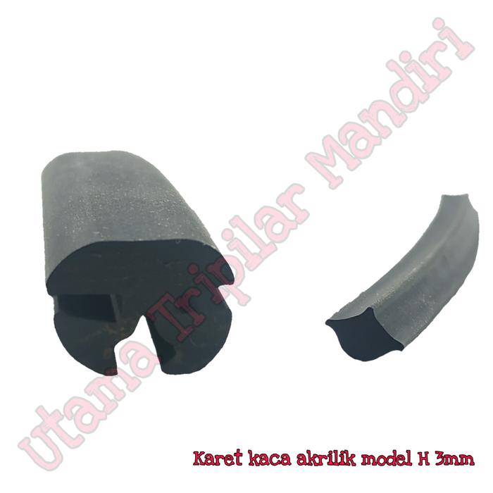 Jual Karet H Karet Kaca Akrilik H 3mm Karet Panel IRC Karet 019 17mm ...