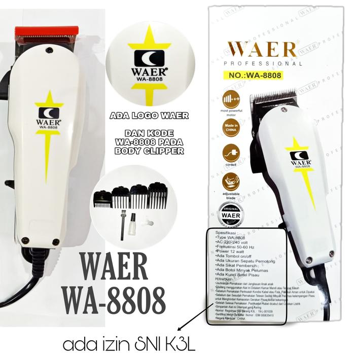 Jual Cukuran Rambut Listrik Waer Professional Di Seller Velvet Store ...