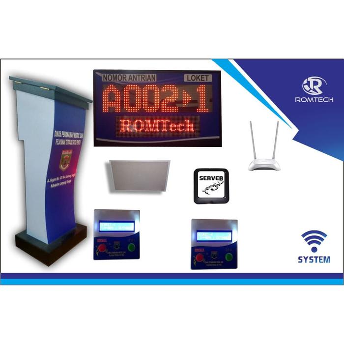 Jual Mesin Antrian Running Text - Kab. Kebumen - romtech | Tokopedia