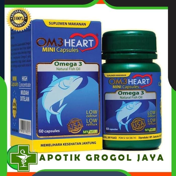 Jual Ome Heart 600 Natural Fish Oil Isi 60 Kapsul Original My Well ...