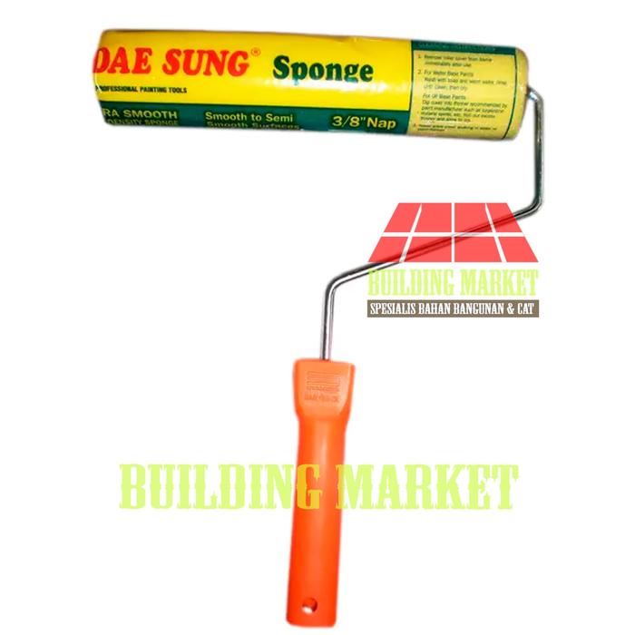 Jual ROLLER CAT KUAS ROL BUSA ROLL CAT DAE SUNG SPONGE 3/8" NAP 9 INCH ...