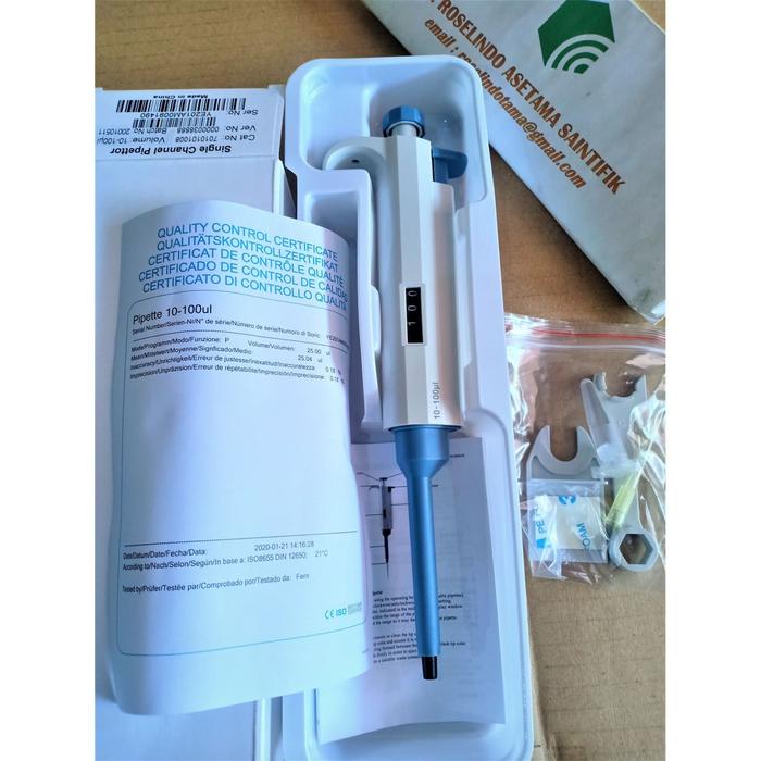 Jual Micropipette 10 - 100 uL Mikropipet adjustable volume (china ...