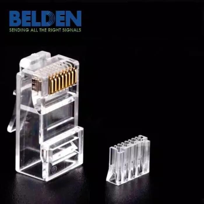 Jual Belden Connector UTP RJ45 Cat 6 Konektor RJ-45 Cat6 Original per ...
