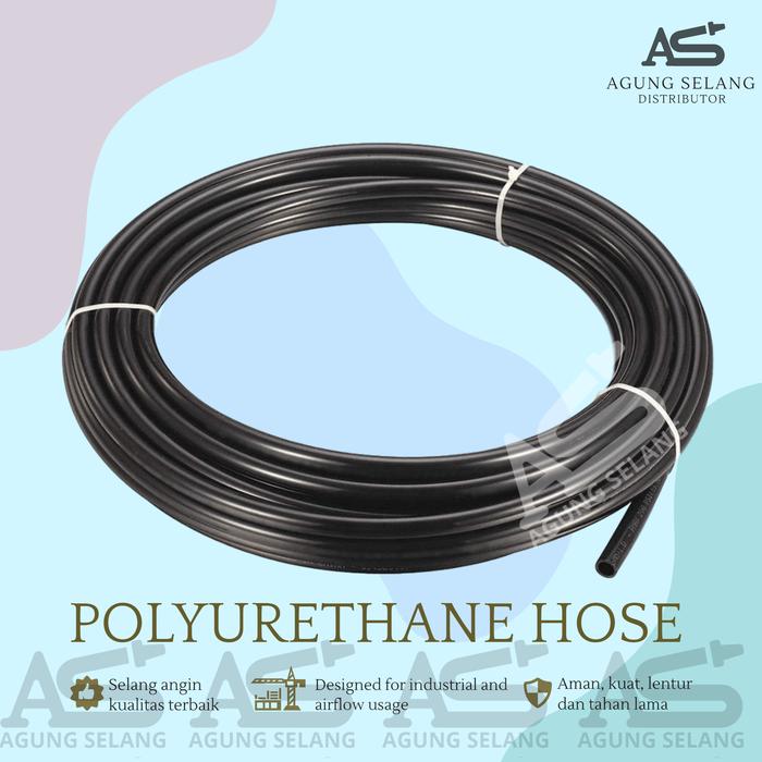 Jual Selang Kompresor Angin OD 8 mm x ID 6 mm selang PolyUrethane ...