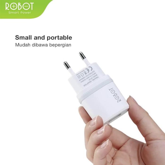 Jual Robot Rt-k7 Quick Charge Output 5v/1a Fireproof Charger White Di ...
