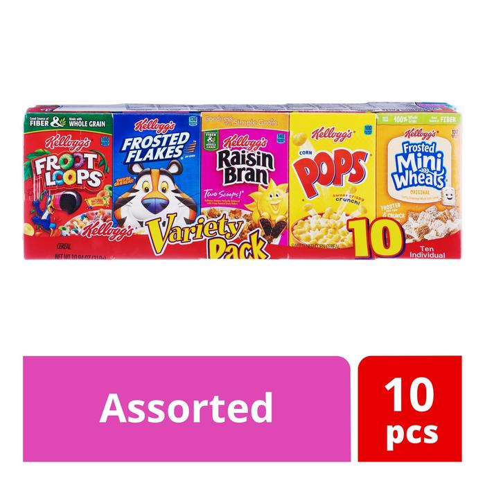 Jual Kellogg's Cereal Assorted Variety 10 Mini Packs - Kota Tanjung ...