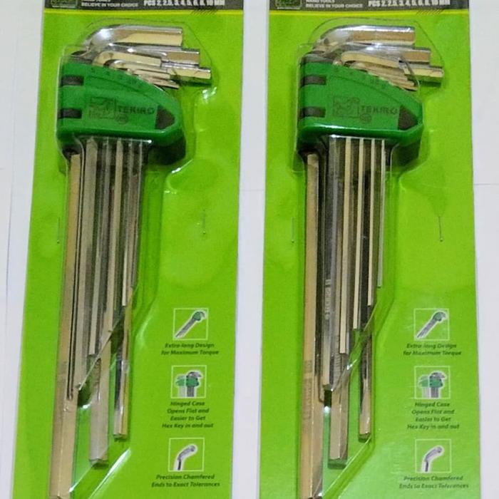 Promo TEKIRO Kunci L set panjang Metric 8pc /TEKIRO Hex Key Set Extra ...