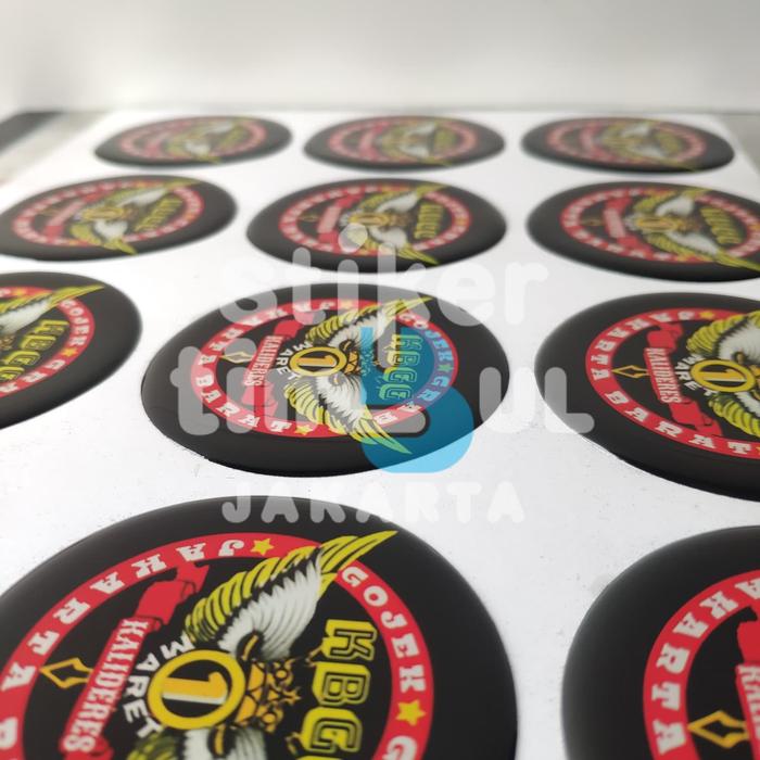 Jual stiker timbul custom - dome sticker - stiker resin custom A3 ...