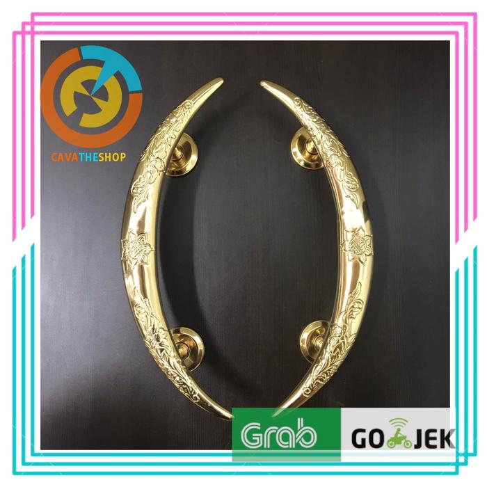 Jual Handle Pintu Kayu Gold Besar / Tarikan Pegangan Pintu Klasik Emas ...