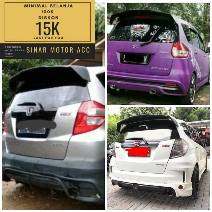 Jual Spoiler honda mobilio Racing sayap wings model modulo universal ...