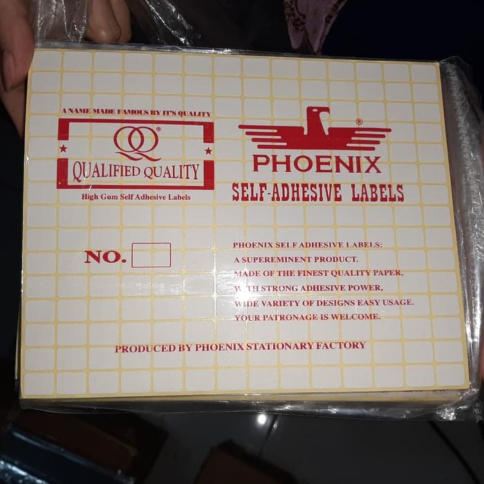 Jual Stiker label nama / label stiker / label harga phoenix no 113 ...