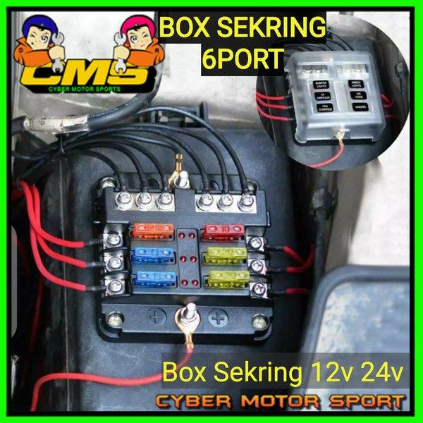 Jual Box sekring Mobil 12v 24v universal. fuse box holder . rumah ...