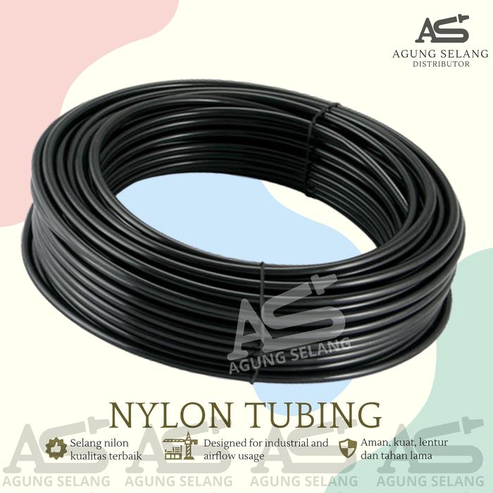 Jual Selang Nilon ID 7.5 mm x OD 10 mm Nylon Hose Kompresor Angin ...