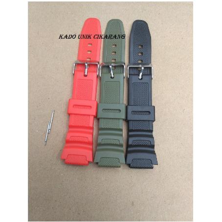 Jual Tali Strap Rubber Untuk Jam Casio WS200 W-S200 WS 200 WS200H W ...