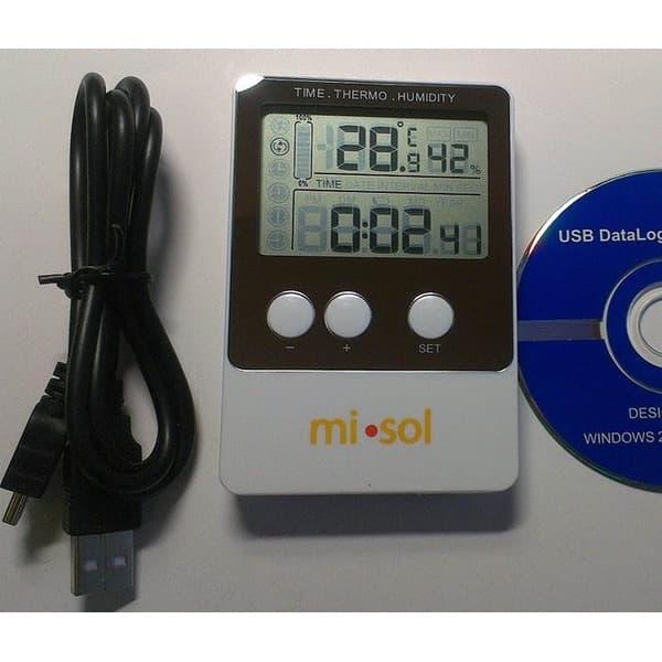 Jual Temperature Humidity Data Logger MiSol DS102 Thermometer ...