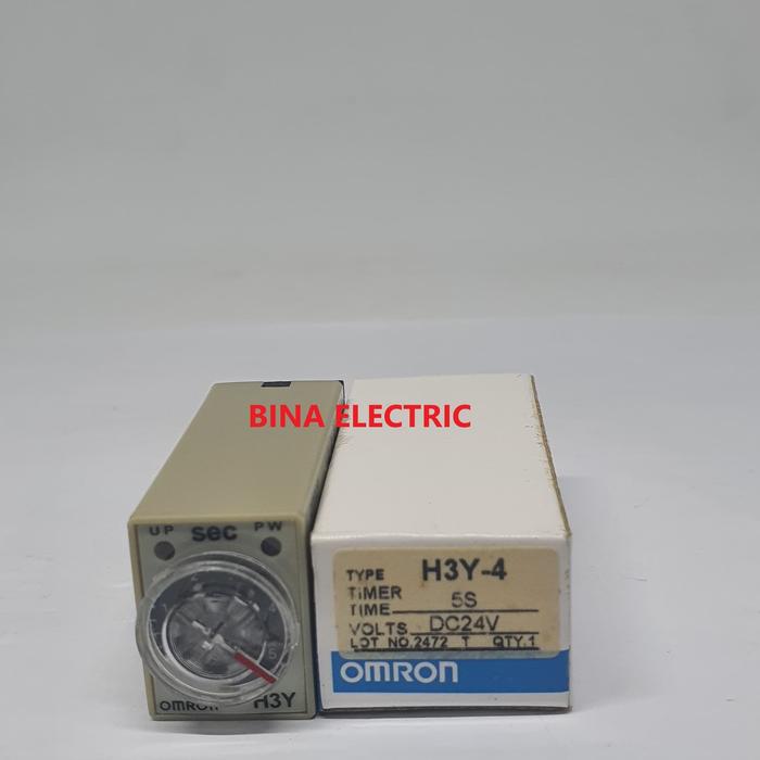 Jual Timer Omron H3Y-4 / Delay Timer Omron H3Y4 24VDC 14 Pin 5 Second ...