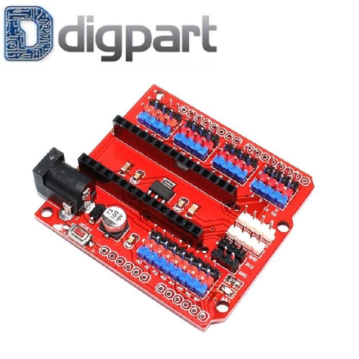 Jual Arduino Nano IO Expansion Sensor Shield RED Module Uno - Kota Malang - DigPart | Tokopedia