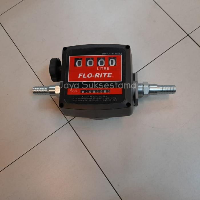 Jual Meteran Solar 3/4 inch 4 Digit Flow meter oil / Minyak Flo rite ...