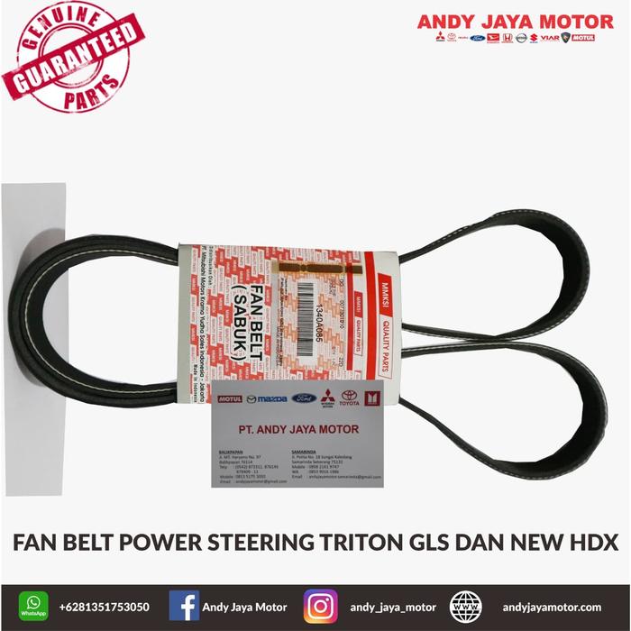 Jual FAN BELT POWER STEERING MITSUBISHI TRITON GLS DAN NEW HDX PN ...
