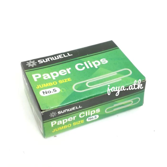 Jual PAPERCLIP TRIGONAL CLIP PENJEPIT KERTAS SEGITIGA NO.5 BESAR JUMBO ...
