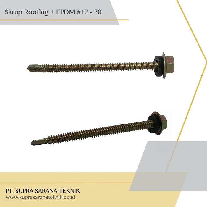 Jual Baut Roofing 12x70 Atap Spandek SUPRADEK Sekrup Skrup SDS ECER ...