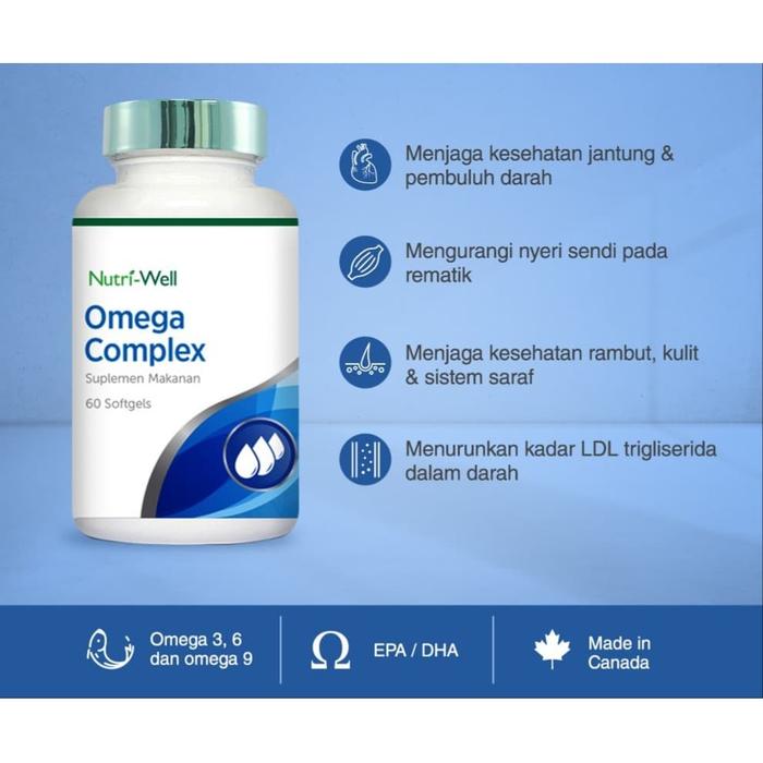 Jual Nutriwell Omega Complex [ Complete Omega 3- 6-9] - 60 softgel ...