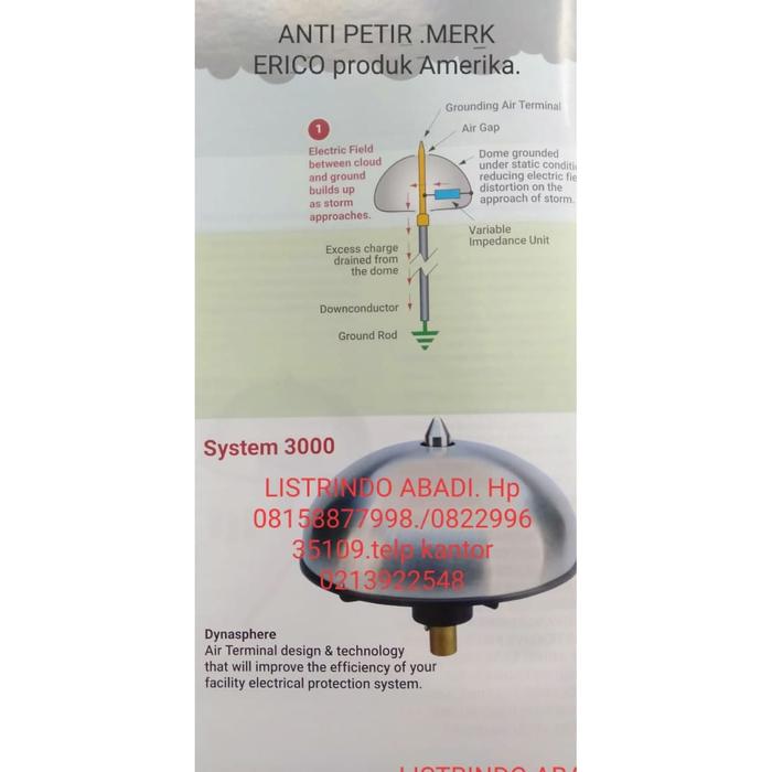 Jual PENANGKAL PETIR ERICO 3000 / ANTI PETIR ELEKTROSTATIS ORIGINAL ...